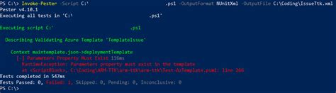 output file option · issue 110 · azure arm ttk · github