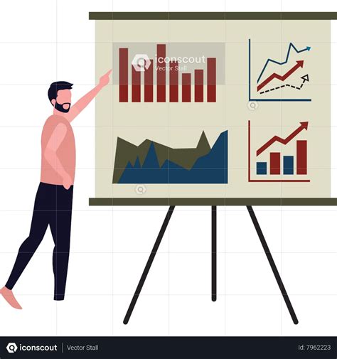 Best Man Giving Graph Presentation Illustration Download In Png