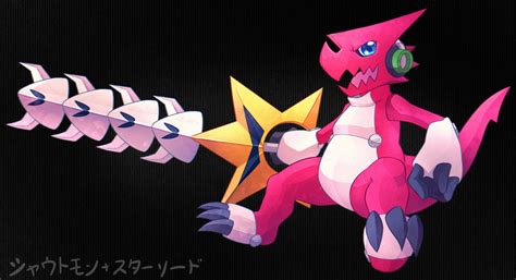 Pickmon Pickmon Sunglasses Shoutmon Starmon Digimon Highres Claws Headphones Shoutmon