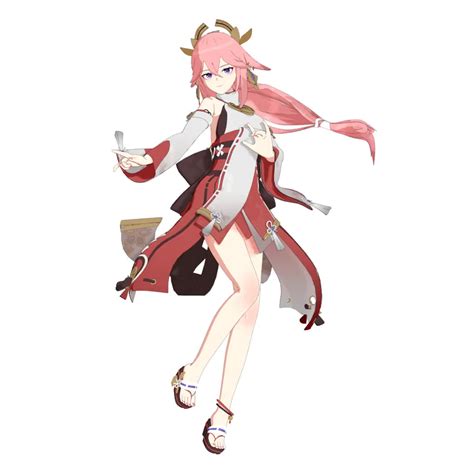 Ai Art Lora Model Yae Miko Genshin Impact Character Lora 1200 Pixai