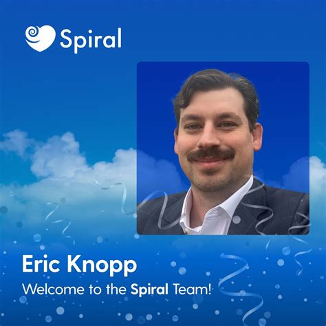 Were Delighted To Welcome Eric Knopp To Spiral As Our New Director Of Sales 🎉 With Years Of