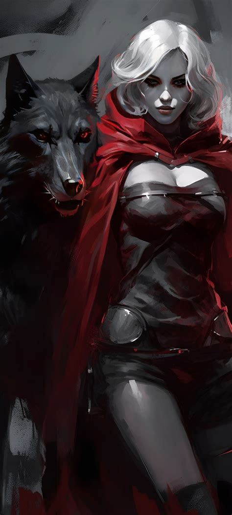 Обои косплей Красная Шапочка волк картинка на рабочий стол и фото бесплатно