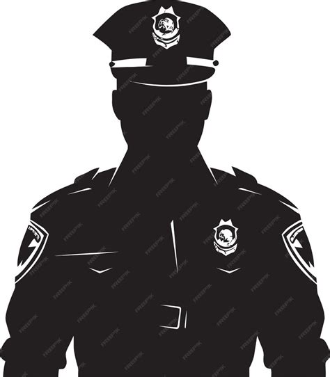 Premium Vector On Patrol In Vector Police Officer Illustration The