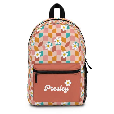 Cool Groovy Teen Backpack Cute Tween Backpack Aestethic Checkered Backpack For Back To School