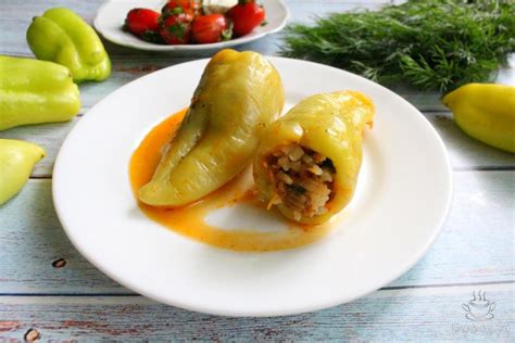 Фаршированные перцы с мясным фаршем и зеленью рецепт пошагово фото отзывы