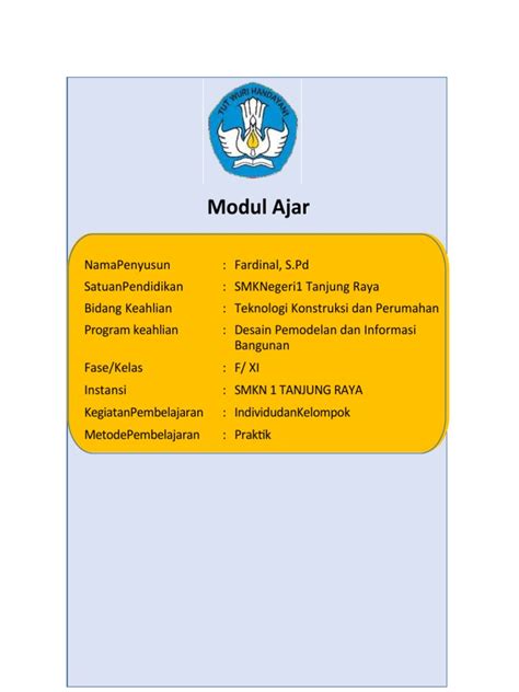 Modul Ajar Dpib Teknologi Bim Fase F Pdf