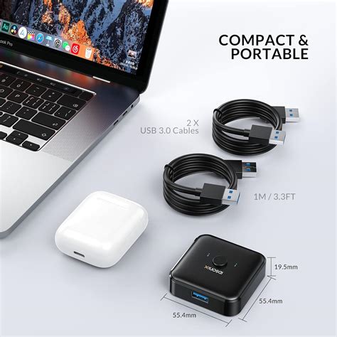 Selector De Interruptor Usb 3 0 Interruptor Usb Idsonix 1 En 2 Salidas