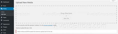 How To Increase The Maximum File Upload Size Avoiderrors