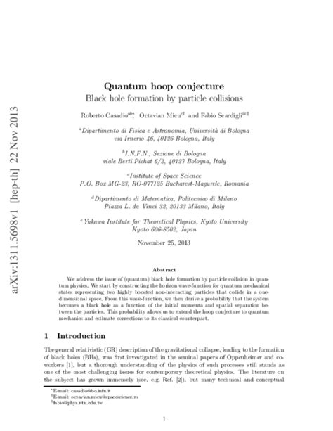 Quantum Particle Collisions