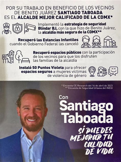 Santiago Taboada Se Publicita Por Toda La Cdmx Entrega Folletos Usando