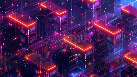 Efficient Data Center Management Generative Ai Stock Illustration