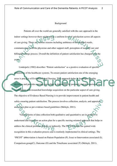 PICO Assignment Example Topics And Well Written Essays 1500 Words