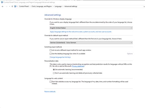 Disable Input Language On The Default Display Language In Windows Super User