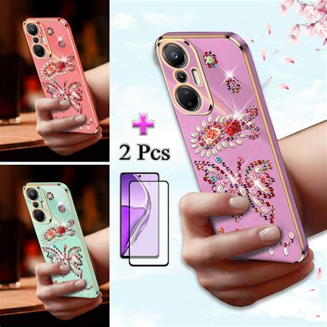 In For Infinix Hot S Phone Case Traight Edge Electroplated Plating Diy Shiny Diamond