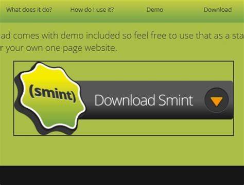 Jquery Sticky Navigation Bar For One Page Website Smint Free Jquery