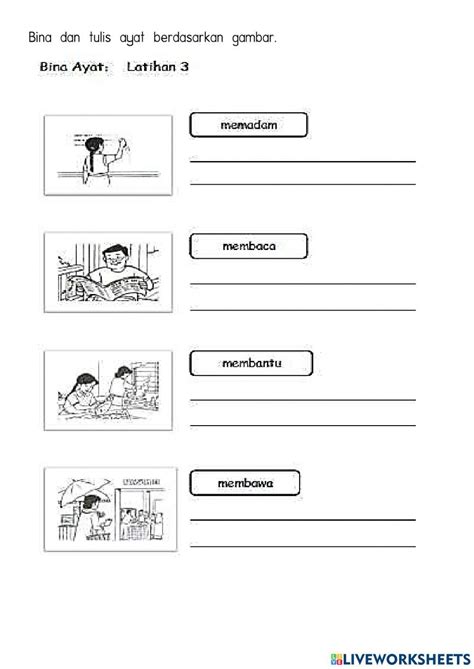 Bina Ayat Tahun 1 0730 Junetay0612 Live Worksheets