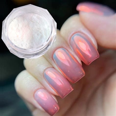 진주 거울에 오로라 무지개 빛깔 네일 파우더 글리터 문지름 인어 크롬 안료 더스트 네일 아트 장식 매니큐어 Blf 05g박스 Aliexpress