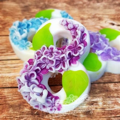 Handmade Soap Set With Lilac Flowers Perfect T For March 8