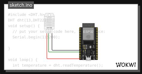 Exp 21 Temp Andhumid Wokwi Esp32 Stm32 Arduino Simulator