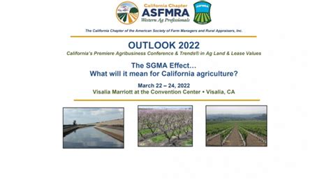 2022 Agribusiness Conference The Sgma Effectwhat Will It Mean For