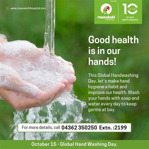 Dr Balamurugan Krishnan On Linkedin Handhygeine Meenakshihospital