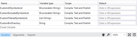 The Nullfactory Customize A Build Template To Exclude Symbols From
