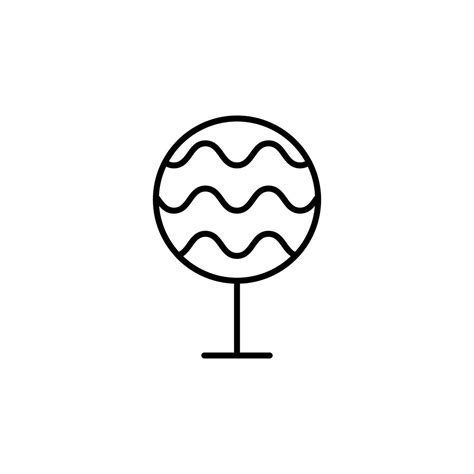 Tree Line Symbol For Infographics Vector Art At Vecteezy