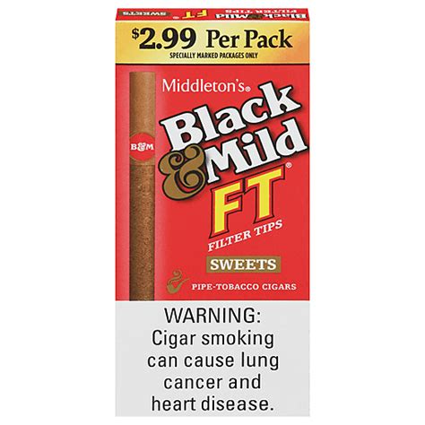 Black And Mild Cigars Pipe Tobacco Sweets Filter Tips 5 Ea Shop