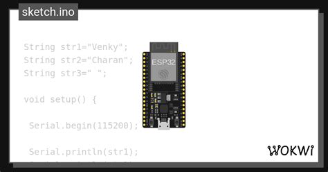 String Addition Wokwi Esp32 Stm32 Arduino Simulator