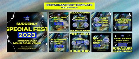 그라데이션 홀로그램 템플릿 디자인 무료 Psd 파일