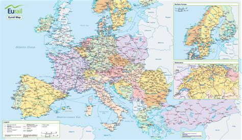 Euro Rail Timetables And Route Map