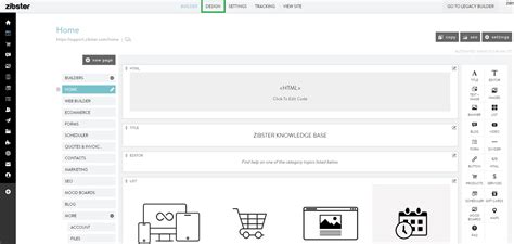 Zibster Global Design Settings Guide Zibster Knowledge Base