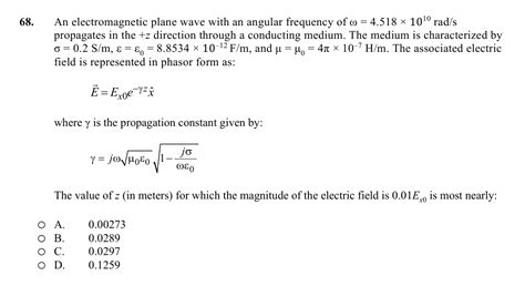 Electromagnetism Fe Practice Question How To Use The Given Formula