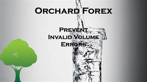 Fixing Invalid Volume Errors In Mt5 And Mt4 Youtube