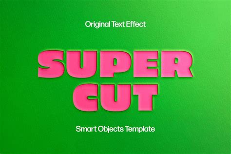 Free Super Paper Cut Out Text Effect Psd Template Free Photoshop Files Psfiles