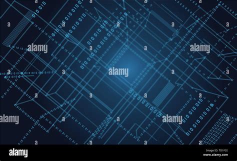Digital Matrix Background Of Binary Code Data Flow In The Digital Age
