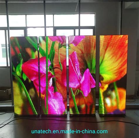 Free Standing Portable Portrait Led Sign Poster Mobile Digital Panel