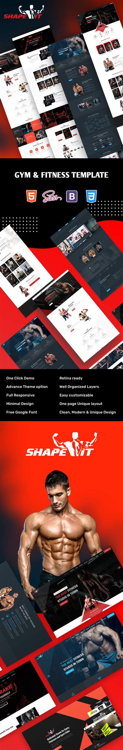 Gym And Fitness Website Template HTML5 TemplateMonster