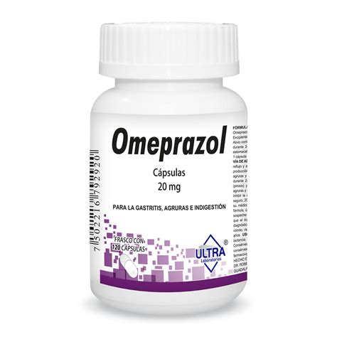 Omeprazol 20 Mg 120 Cápsulas Genérico Ultra Lab Farmacia Coyoacán