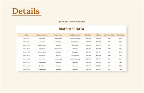 Contractor Timesheet Template Download In Excel Google Sheets Template Net