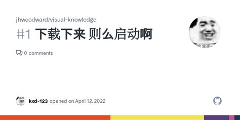 下载下来 则么启动啊 Issue jhwoodward visual knowledge GitHub