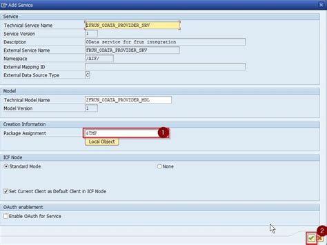 Activate And Maintain OData Services