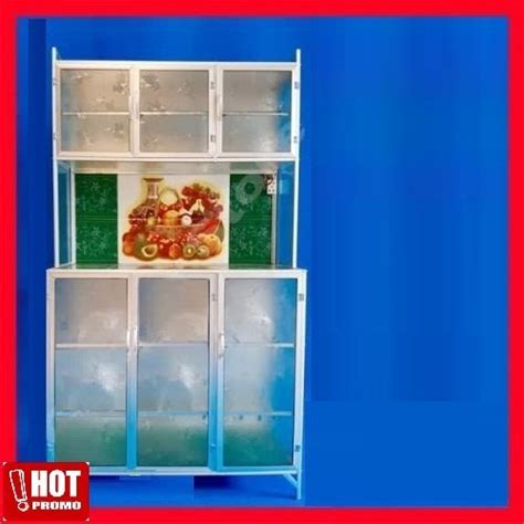 Jual Rak Piring 3 Pintu Rata Keramik Bawah Belakang Seng Shopee Indonesia
