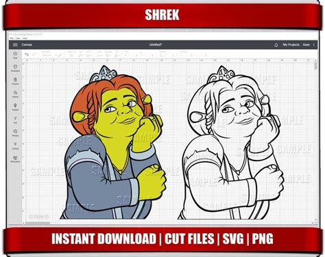 Shrek Shrek Png Datei Png Bundle Vektor Cricut Silhouette Cut
