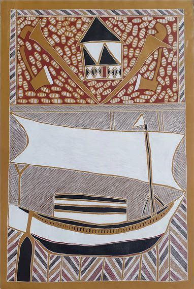 Sylvia Mulwanany Burarrwanga Macassans Arrive Elcho Island 1997 Mutualart
