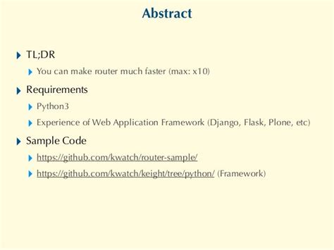How To Make The Fastest Router In Python