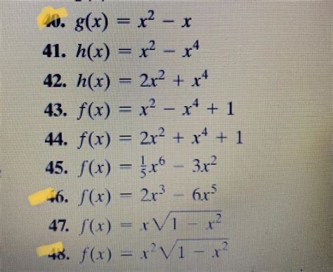 solved in exercises 37 48 determine whether each function