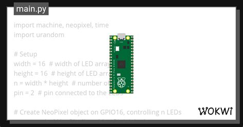 LED Array Wokwi ESP32 STM32 Arduino Simulator
