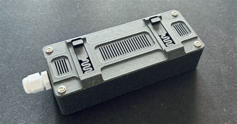 Hc Sr04 Ultrasonic Sensor Case For Din Rail By Pixelwave Download Free Stl Model