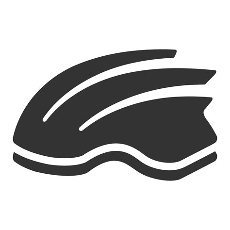 Black And White Icon Bicycle Helmet 14031078 Vector Art At Vecteezy